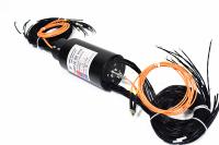China Fiber Optic Rotary Joint Integrated Power Slip Ring 30A 500VAC for Automation Equipment for sale