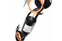 China Fiber Optic Rotary Joint Integrated Power Slip Ring 30A 500VAC for Automation Equipment for sale