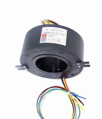 China Compact Through Hole Slip Ring 40mm 5x10A 24x5A High Speed Rotary Joint for Automation for sale