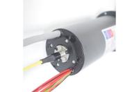China Four Gigabit Fiber Optic Rotary Joint 1 Channel SM 9/125um IP54 300rpm for sale