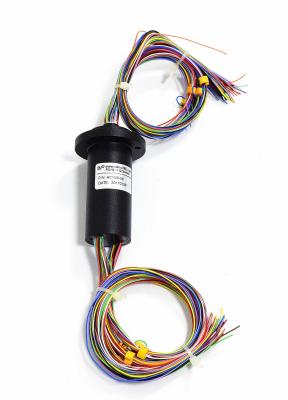 China 56 Circuit Multi Channel Capsule Slip Ring - 25mm OD, 240VAC/DC, 2A per Circuit with Precious Metal Contacts for sale