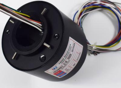 China Wrap Machine Through Hole Slip Ring , 6 Wire Slip Ring 15A Transmit Fiber Brush for sale