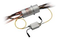 China Compact Fiber Slip Ring Rotary Joint Single Channel IP54 380VAC 300rpm for sale
