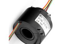 China 6 Circuit Through Bore Slip Ring 12.7mm 0-300rpm 2A 380VAC for Package Equipment for sale