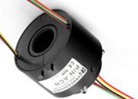 China 6 Circuit Through Bore Slip Ring 12.7mm 0-300rpm 2A 380VAC for Package Equipment for sale
