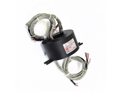 China 18Amp Hollow Shaft Through Hole Slip Ring 2 Circuit 38.1mm Bore Power Signal for sale