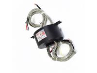 China 18Amp Hollow Shaft Through Hole Slip Ring 2 Circuit 38.1mm Bore Power Signal for sale