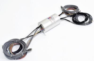 China 1000M Ethernet Rotating Electrical Connector Slip Ring 10 Circuits 25.4mm Through Hole 300RPM for Automatic Equipment for sale