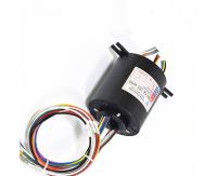 China Hollow Shaft Slip Ring 25.4mm Bore Precious Metal Fiber Brush 300rpm for sale