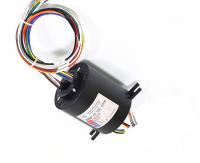 China Hollow Shaft Slip Ring 25.4mm Bore Precious Metal Fiber Brush 300rpm for sale