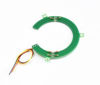 China Flat Pancake Slip Ring 55mm Through Bore 0-5VDC 3×1A Current for Electrombile & Industrial Automation for sale