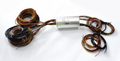 China 60mm Through Hole Slip Ring 0-150rpm Precious Metal Contact Low Electrical Noise for sale