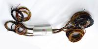China 60mm Through Hole Slip Ring 0-150rpm Precious Metal Contact Low Electrical Noise for sale