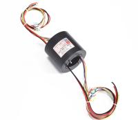 China Hybrid Industrial Slip Ring 380V AC/DC Power Signal Transmission 300 RPM IP54 Rating for sale