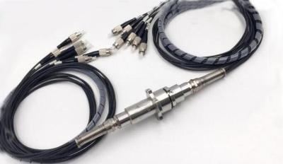 China Multi-Channel Fiber Optic Rotary Joint 2-7 Channels 300rpm 850-1550nm IP54 for sale