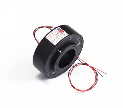 China 50mm ID Miniature Through Bore Slip Ring 300rpm Rotation for Motion Simulator for sale