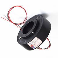 China 50mm ID Miniature Through Bore Slip Ring 300rpm Rotation for Motion Simulator for sale