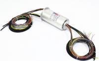 China Custom Low Torque Slip Ring 300RPM Gold to Gold Contact 18 Circuits 5A Signal for sale