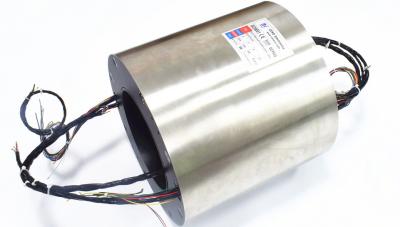 China Big Bore Rotary Slip Ring 180mm Through Hole 0-220VAC VDC with Limit and Encoder Signal for sale