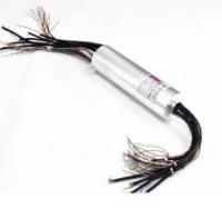 China 6 Group Servo Motor Encoder Signal Slip Ring Connector with 30mm Through Hole and 0-20 RPM Speed for sale