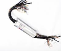 China 6 Group Servo Motor Encoder Signal Slip Ring Connector with 30mm Through Hole and 0-20 RPM Speed for sale