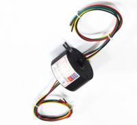China IP54 12.7mm Through Bore Slip Ring Connector 600RPM 220VAC for sale