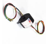 China IP54 12.7mm Through Bore Slip Ring Connector 600RPM 220VAC for sale