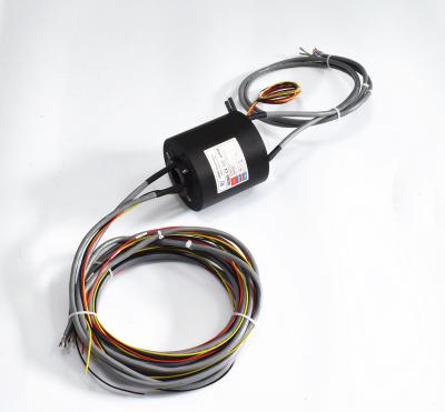 China Amusement Ethernet Slip Ring 25.4mm Bore with 100M/1000M Transmission and 0-100 RPM Speed for sale