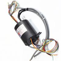 China 2 Group Gigabit Ethernet Slip Ring with 25.4mm Bore and CAT 5e Cable for 300 RPM Automation Equipment for sale