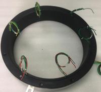 China 435mm Large Diameter Through Hole Slip Ring IP51 6 Group K Type Thermocouple Signal for sale