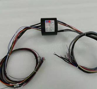 China Radar Antenna Ethernet Slip Ring with RS422 Signal 1000M Ethernet 250 RPM Aluminum Alloy Housing for sale