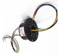 China Big Flange Hollow Shaft Slip Ring 50mm Bore 0-100rpm IP54 for Cement Machinery for sale
