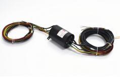 China 300RPM IP65 Waterproof Slip Ring Solid Bore 200VAC Aluminium Alloy Housing for sale