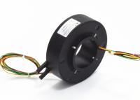 China 45mm Through Hole Slip Ring Assembly ECN045-04S with 4×0.5A Current and 100 RPM Speed for Industrial Rotary Systems for sale
