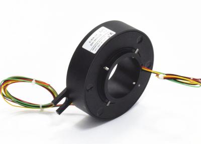 China 45mm Through Hole Slip Ring Assembly ECN045-04S with 4×0.5A Current and 100 RPM Speed for Industrial Rotary Systems for sale
