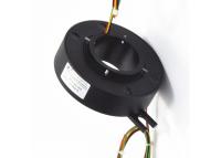 China 45mm Through Hole Slip Ring Assembly ECN045-04S with 4×0.5A Current and 100 RPM Speed for Industrial Rotary Systems for sale