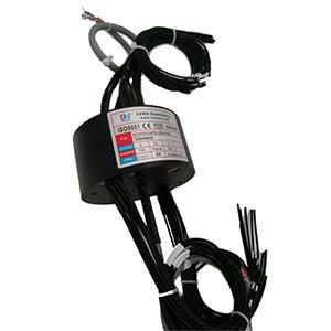 China 1000M Ethernet Slip Ring 25.4mm Inner Bore 300 rpm for Turntable Equipment for sale