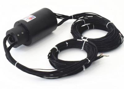 China Low Dynamic Noise Hollow Shaft Slip Ring 23mm ID Through Hole Electrical Connector for sale