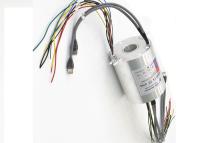 China Through Hole Electrical Slip Ring 38.1mm IP54 380VAC with Gigabit Ethernet Connectivity for Industrial Automation for sale
