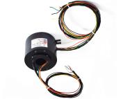China Through Bore Slip Ring 38.1mm 10A 3A 380VAC Industrial Electrical Rotary Joint for sale
