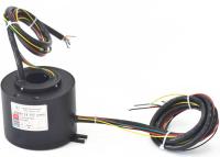 China Through Bore Slip Ring 38.1mm 10A 3A 380VAC Industrial Electrical Rotary Joint for sale