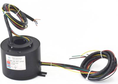 China Through Bore Slip Ring 38.1mm 10A 3A 380VAC Industrial Electrical Rotary Joint for sale