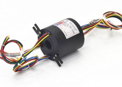 China Rotary Joint Assembly Through Hole Slip Ring 25.4mm Bore 16 Circuits 15A 380VAC for sale