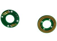 China 3mm Thickness Ø20mm Flat Pancake Slip Ring for Display Cases - 2×3A Current Rating 0-24V Operation for sale