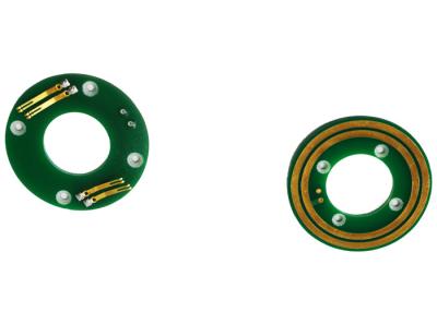 China 3mm Thickness Ø20mm Flat Pancake Slip Ring for Display Cases - 2×3A Current Rating 0-24V Operation for sale