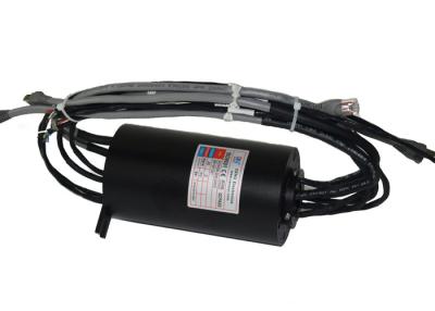 China 25.4mm Bore Ethernet Slip Ring with 2 Gigabit Channels, 0-300 RPM Speed, IP54 Protection for sale