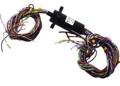 China Mini Capsule Slip Ring 36 Circuits Precious Metal Contact RS422 RS232 Signal 2A 48V for sale