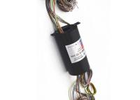 China Aluminum Alloy Material Through Bore Electrical Slip Ring 250RPM Speed 52 Circuits for sale