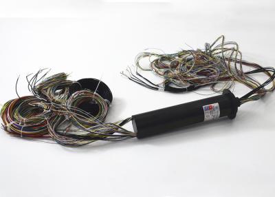 China 110 Ring Multi Channel Capsule Slip Ring 0-300rpm Ultrasonic Signal Transfer 61mm OD for sale