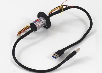 China USB 3.0 Capsule Slip Ring with 22mm OD and 300 RPM Speed for High-Speed Data Transmission for sale